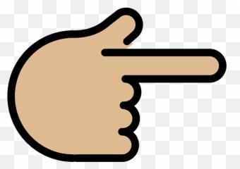 Finger Pointing Right Png Picture - Finger Pointing Symbol Emoji ...