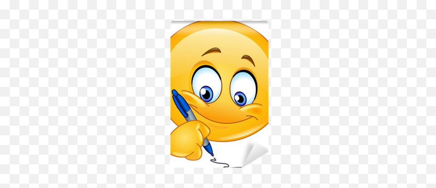 Writing Emoticon Wall Mural Pixers Emoticon Writing Emoji To The 