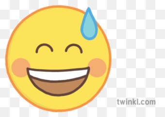Twemoji 1f605 - Sweat Smile Emoji Png,Sweat Emoji - free transparent ...