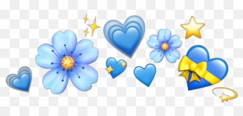 Free Blue Flower Blue Vectors - Colourful Flowers Free Clipart Emoji ...