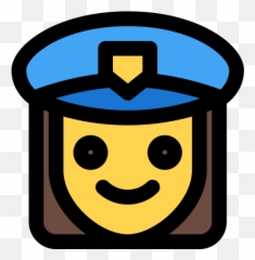 Man Police Officer Emoji Clipart - Emoji Policier,Emoji Police - free ...