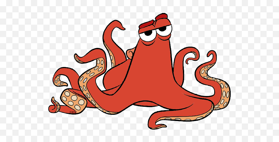 Finding Nemo Stingray Clipart - Character Hank Finding Dory Emoji ...