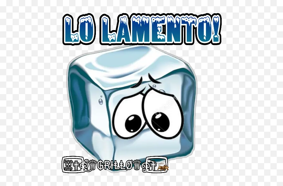 Ice Cube Sticker För Whatsapp - Cartoon Emoji,Ice Cube Emoji - free ...