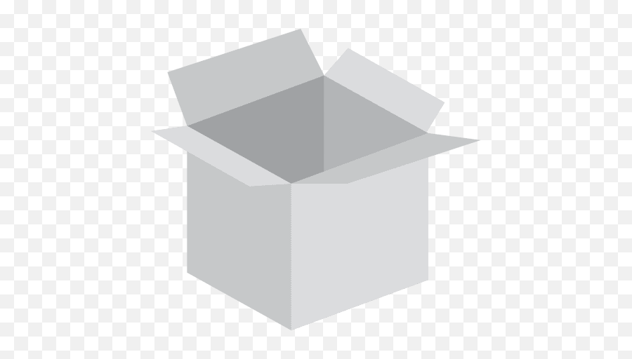 Square White Cardboard Box - Caixa Branca Png Emoji,Cardboard Box Emoji ...
