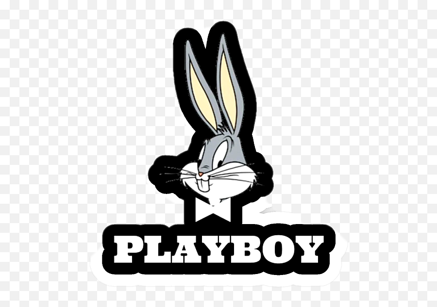 Ftestickers Playboy Bunny Playboybunny Bugs Bunny Playboy Logo Emoji 