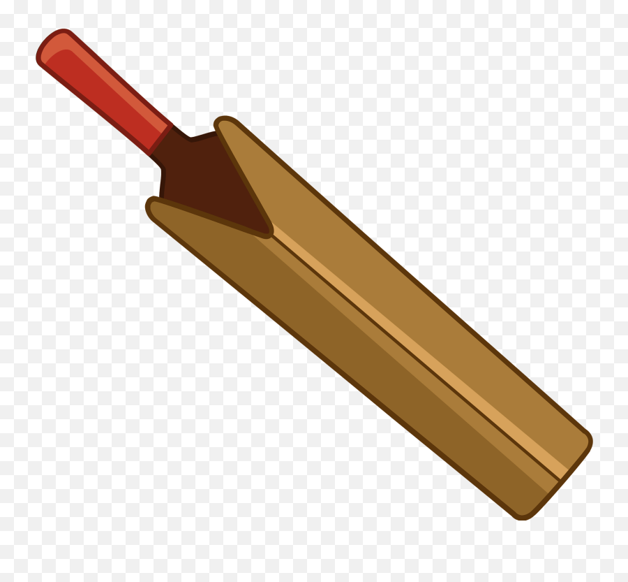 Cricket Bat Clipart - Cricket Bat Clip Art Png Emoji,Cricket Emoji ...
