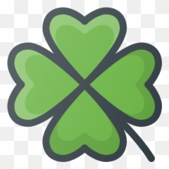 Four Leaf Clover Emoji - Trebol 4 Hojas Emoji,Shamrock Emoji - free ...
