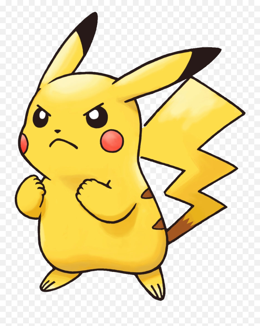 Hello Clipart Pokemon Electric Hello - Pikachu Angry Emoji,Pikachu ...