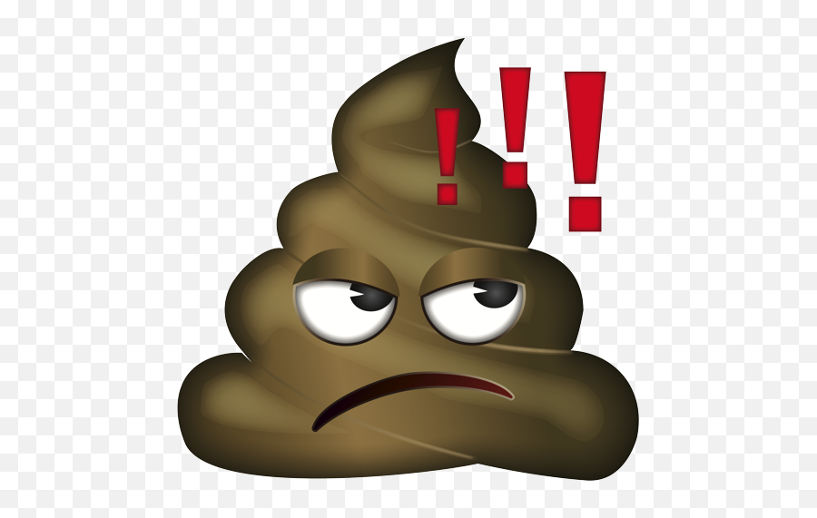 Emoji U2013 The Official Brand Annoyed Poo With Exclamation Marks ...