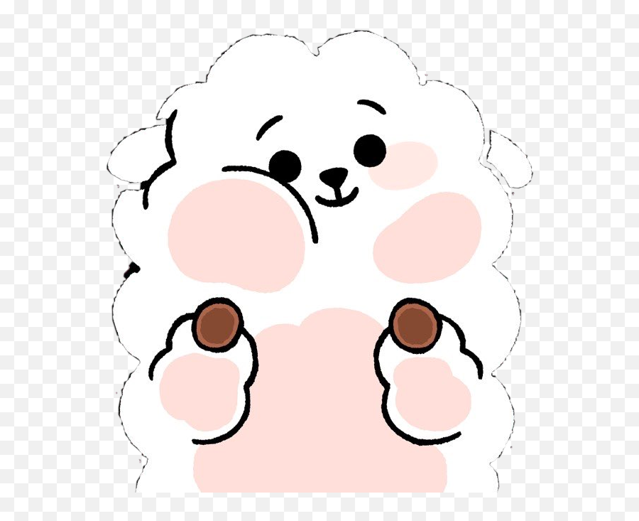 Rj Bt21 Alpaca Alpacakawaii Bts Jin Freetoedit - Rj Jin Bt21 Emoji,Bt21 ...