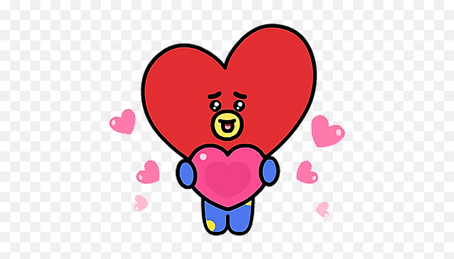 Taehyung Bt21 Bts Tata - Sticker By Kimdanyhübusch Bt21 Tata Cute Emoji ...