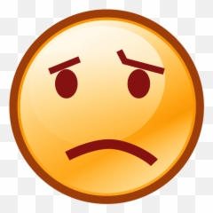 Free transparent frown face emoji images, page 1 - emojipng.com