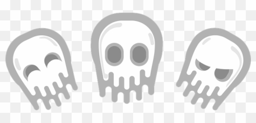 Top Skull Heads Stickers For Android Ios - Transparent Skull Emoji Gif ...