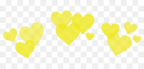 Heart Yellow Love Ftestickers Sticker Emoji,Yellow Heart Emoji Snapchat ...