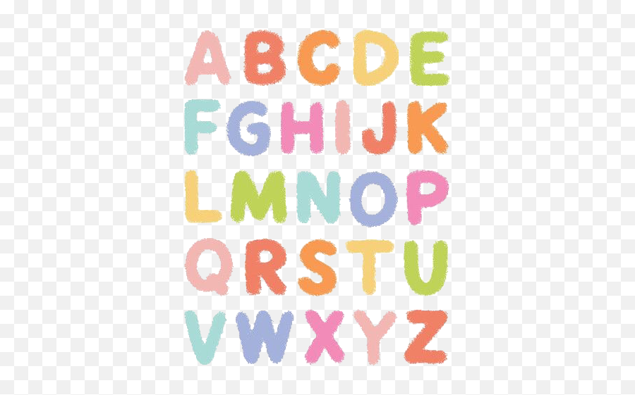 Kidcore Abc Letters Alphabet Sticker By - Dot Emoji,Abc Emoji - free ...