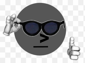 Cool Sunglasses Emoji Coolguy - Thumbs Up Cool Emoji,Cool Guy Emoji ...