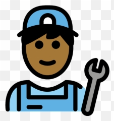 Mechanic Emoji Clipart - Mechanic,Handyman Emoji - free transparent ...