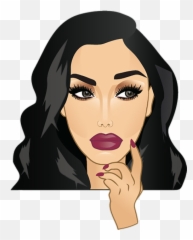 Female Girl Thinking - Illustration Emoji,Thinking Emoji Woman - free ...