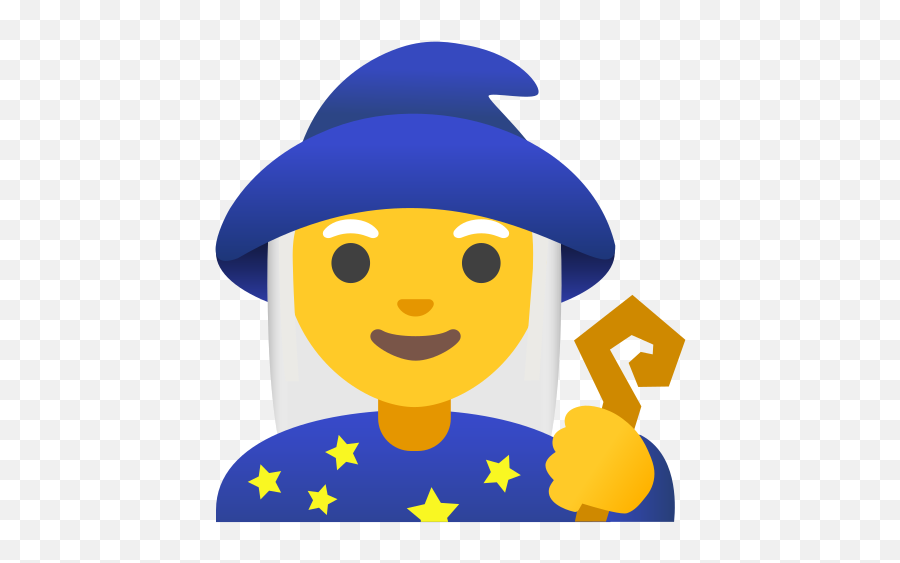 Woman Mage Emoji - Émoji Magicien,Witch Hat Emoji - free transparent ...