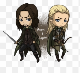 Chibi Hobbits Dwarves Elves Dwar - Lord Of The Rings Chibi Emoji,Lotr ...