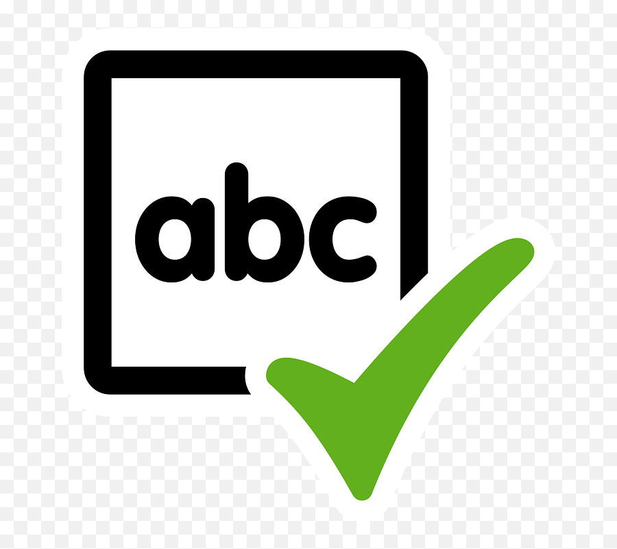 Spellcheck Correct Typo Spelling And Grammar Icon Emoji Question Mark