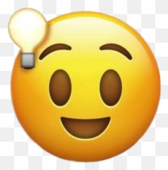 Emoji Emojis Emojisticker Idea Ideaemoji Sticker Sticke - Light Bulb ...