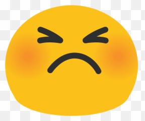 Angry Annoyed Flustered Mad Emoji Sticker - Emoji Pouting Face Samsung ...