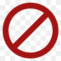 Red Circle Cross Out Transparent Png - Crossed Out Circle Png Emoji ...